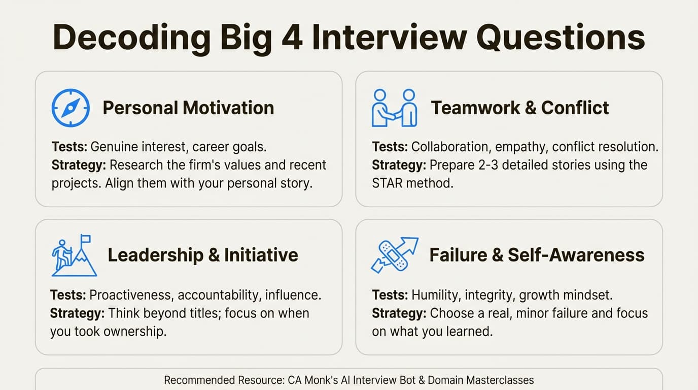 Big 4 Interview Preparation: 5 Questions You Must Know | CA Monk