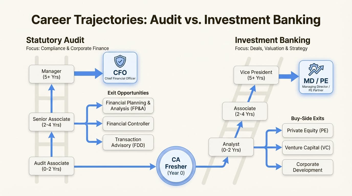 Investment Banking vs Statutory Audit: Salary & Growth | CA Monk